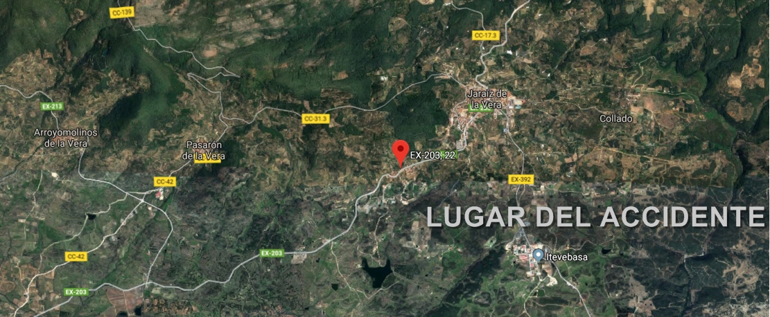 Dos Heridos En Un Accidente De Tráfico En El Norte De Cáceres